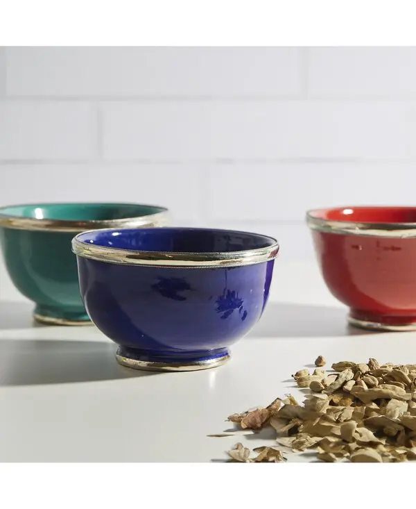 VERVE CULTURE Moroccan Rimmed Bowls Set Of 3