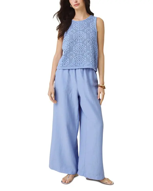 Splendid Beckham Crocheted Sweater - Azure