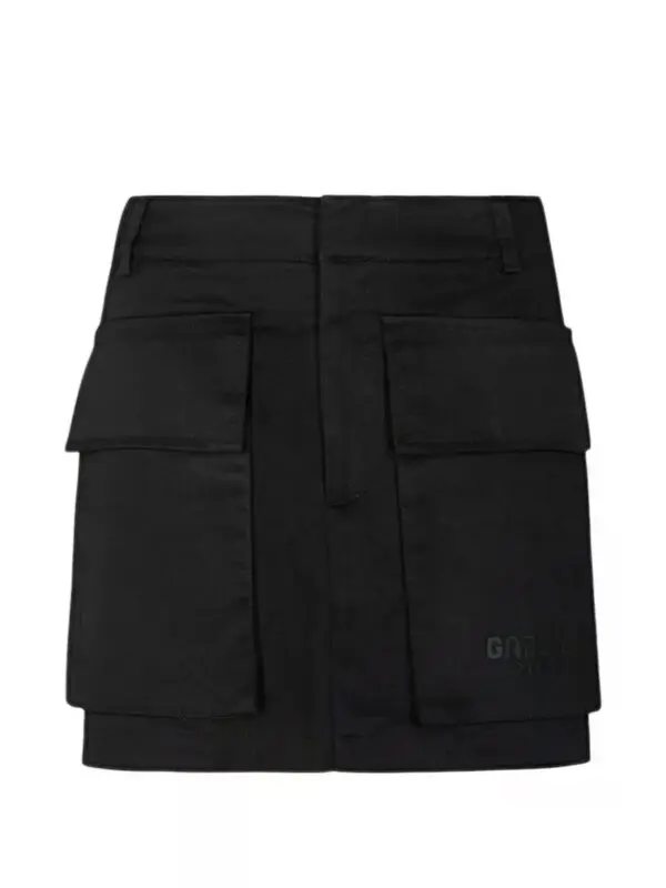 GAËLLE PARIS Gaelle Logo-patch Cargo Mini Skirt - Black