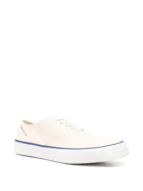 MR. FLINKS Round Toe Canvas Sneakers - Neutrals