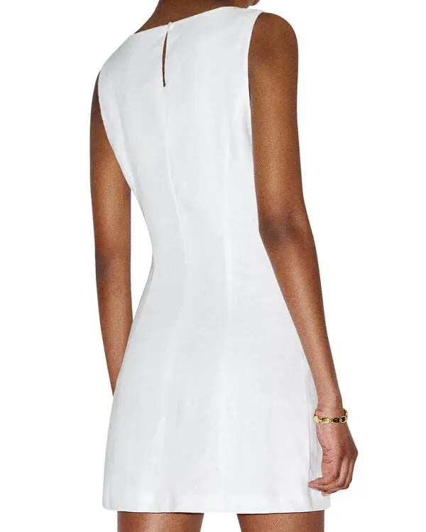 REFORMATION Citron Linen Mini Dress