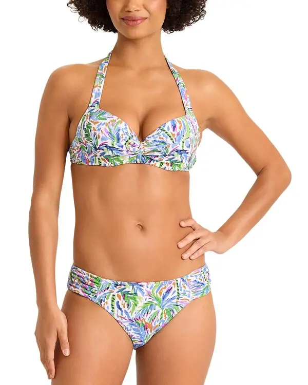 Tommy Bahama Poolside Palms Hipster Bikini Bottom - Four Leaf Clover