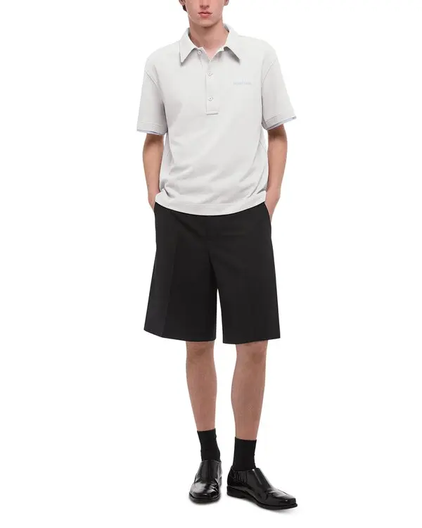 Helmut Lang Pique Polo Shirt - White
