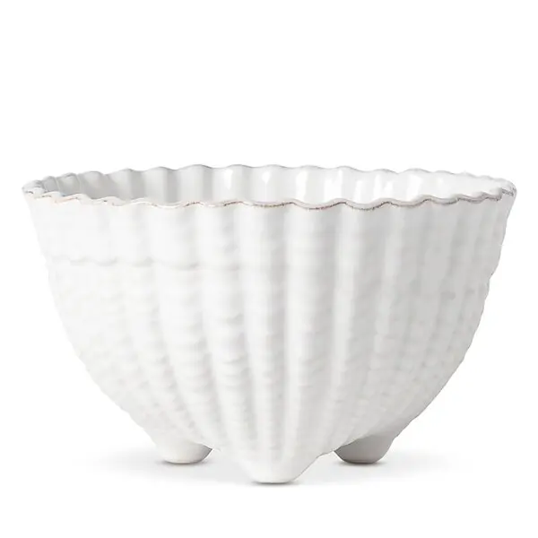 COSTA NOVA Fattoria Footed Shell Bowl 6 - White