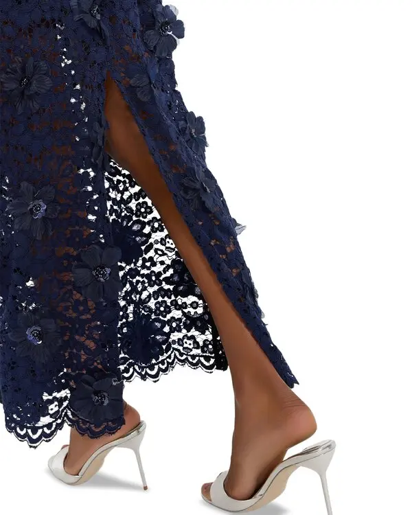 MILLY Orion Tulip Jacquard Strapless Dress