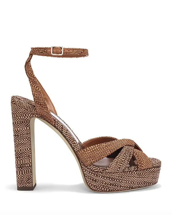 JIMMY CHOO Kove 120 Platform Sandals - Chocolate Tan