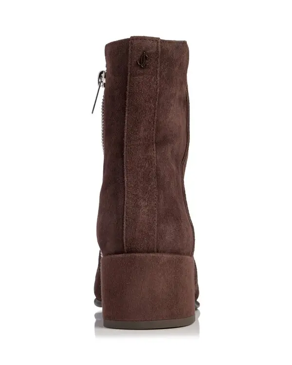 JIMMY CHOO Suede Ankle Boots - Chocolate