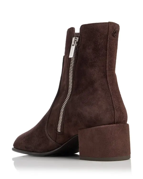 JIMMY CHOO Suede Ankle Boots - Chocolate
