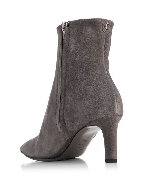 JIMMY CHOO Frankie 65 Suede Ankle Boots - Storm