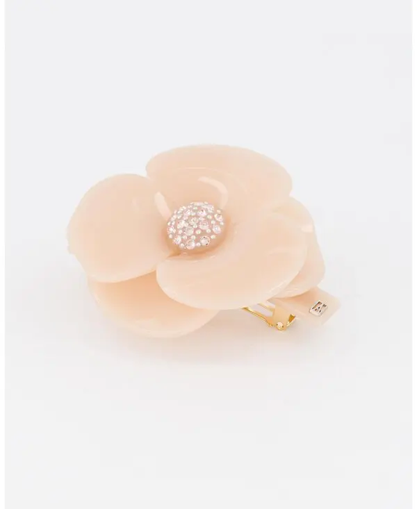 Alexandre De Paris Camellia Flower Acetate Hair Barrette