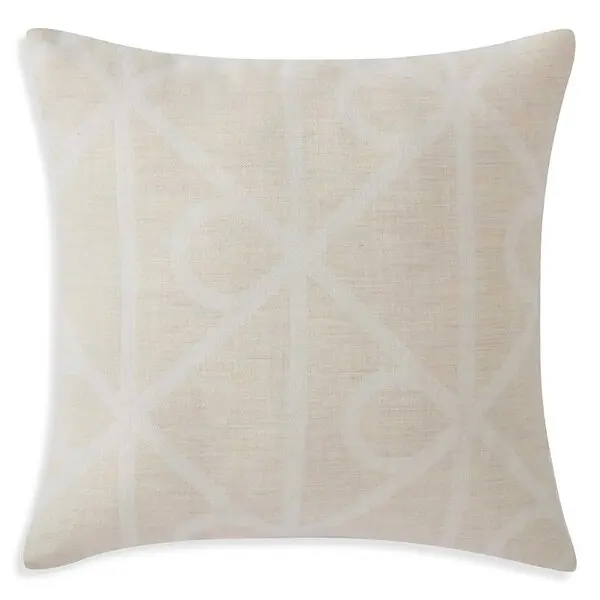Calvin Klein Emblem Decorative Pillow, 20 X 20 - Bone