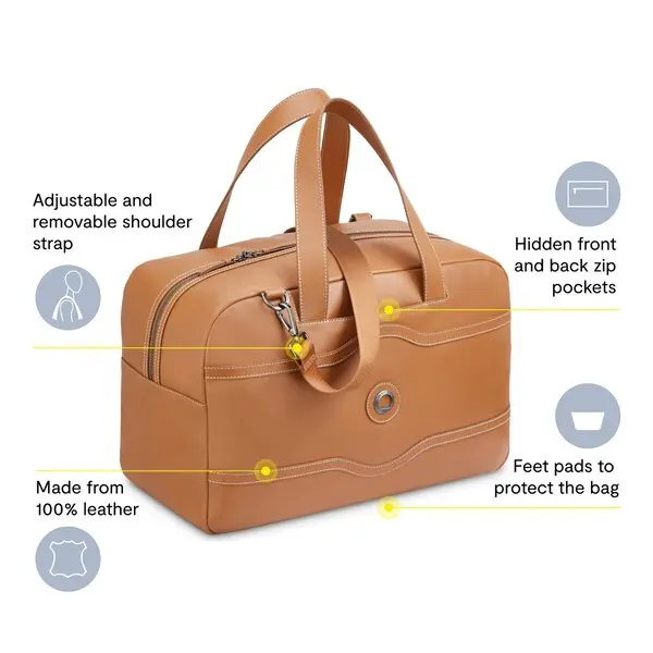 DELSEY PARIS Chatelet Air 2.0 Leather Weekender Duffel