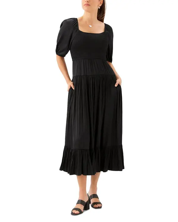 Karen Kane Blouson Sleeve Midi Dress