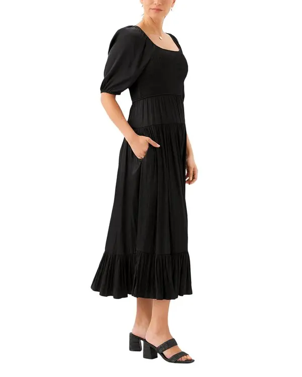 Karen Kane Blouson Sleeve Midi Dress