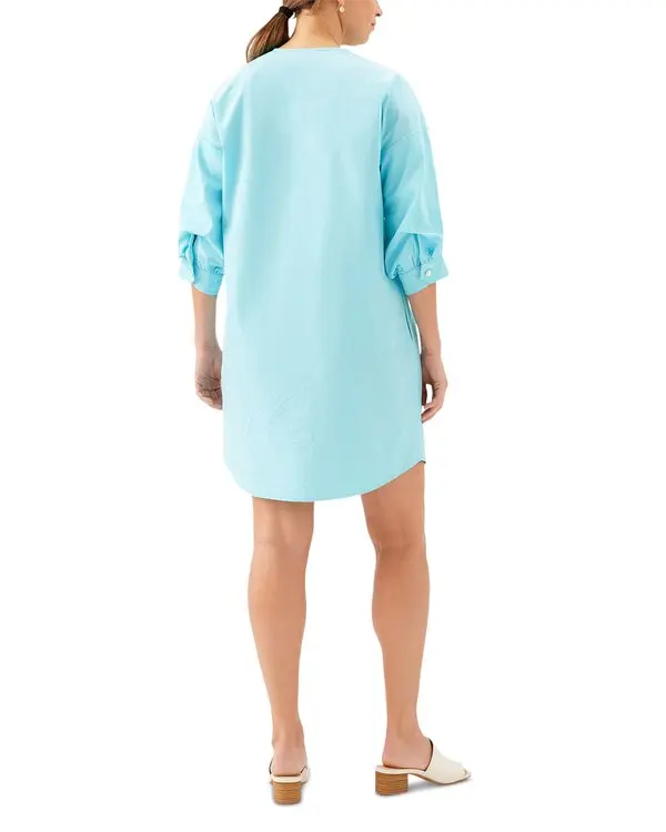 Karen Kane Lantern Sleeve Button Dress