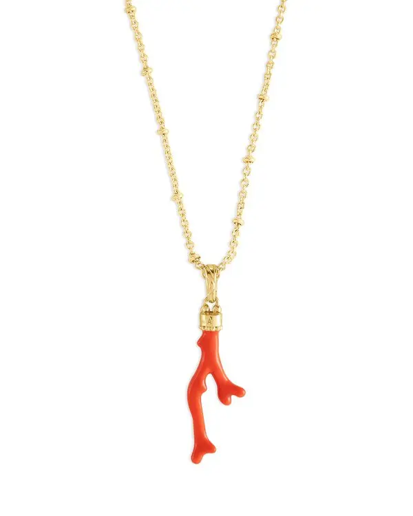 ANABEL ARAM Milos Coral Charm Necklace