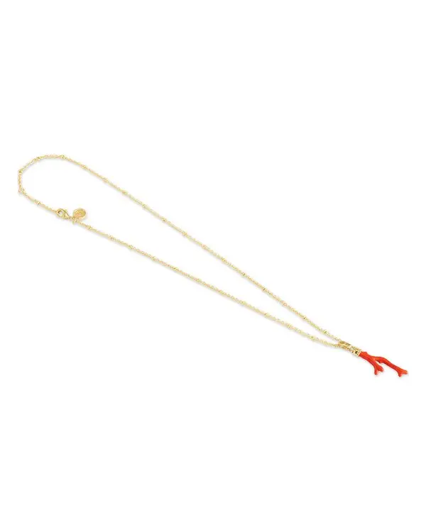ANABEL ARAM Milos Coral Charm Necklace