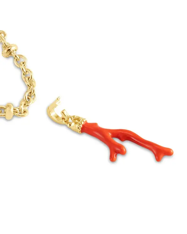 ANABEL ARAM Milos Coral Charm Necklace