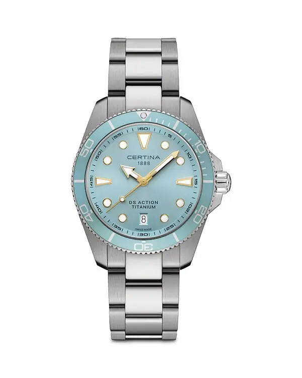 CERTINA Ds Action Titanium Watch - Blue