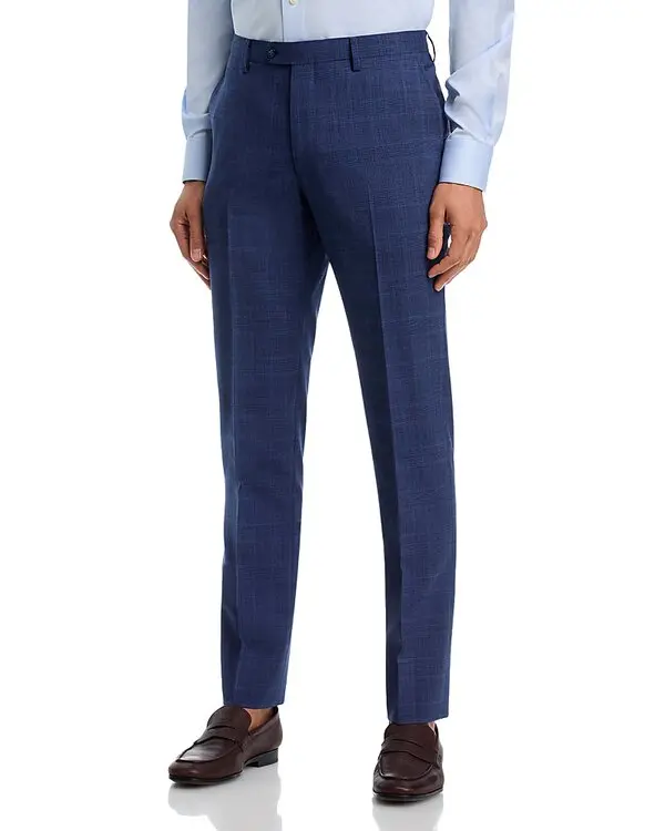 John Varvatos Slim Fit Tonal Plaid Suit Pants