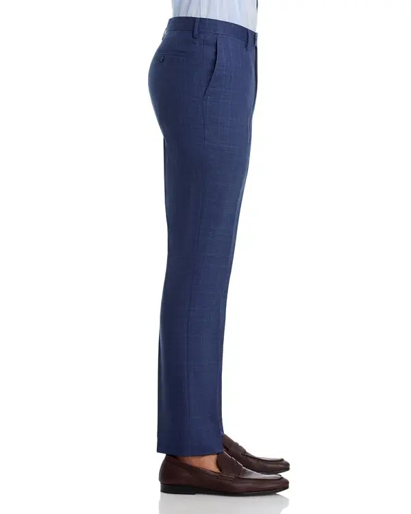 John Varvatos Slim Fit Tonal Plaid Suit Pants