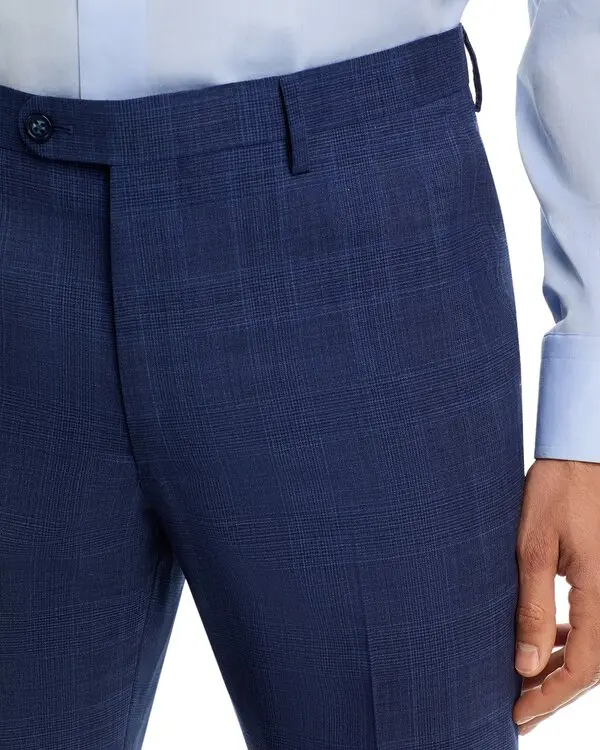 John Varvatos Slim Fit Tonal Plaid Suit Pants