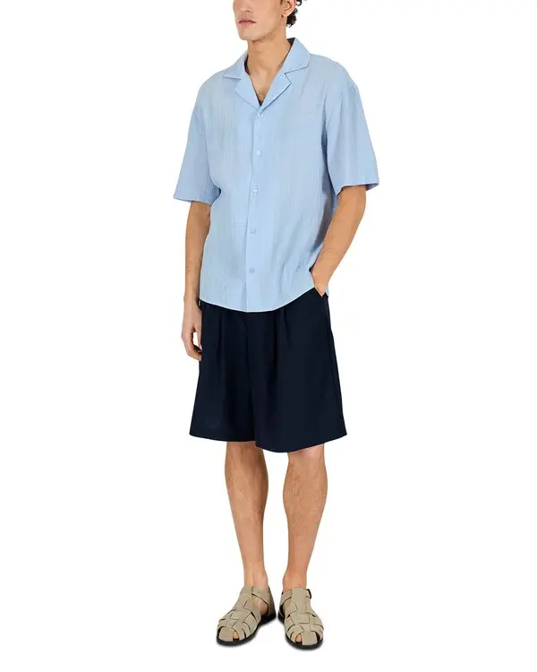 KROST Camp Collar Micro Plaid Bowling Shirt