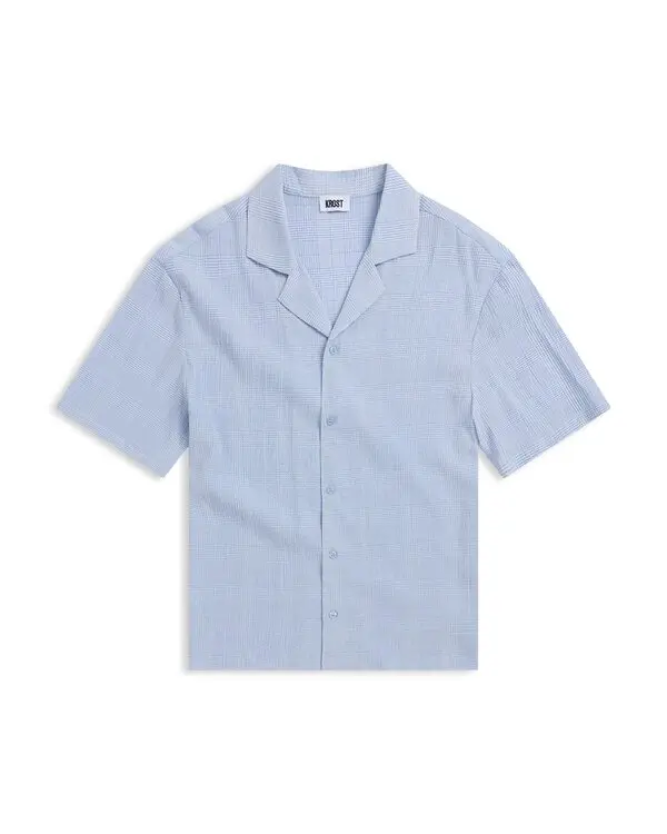 KROST Camp Collar Micro Plaid Bowling Shirt