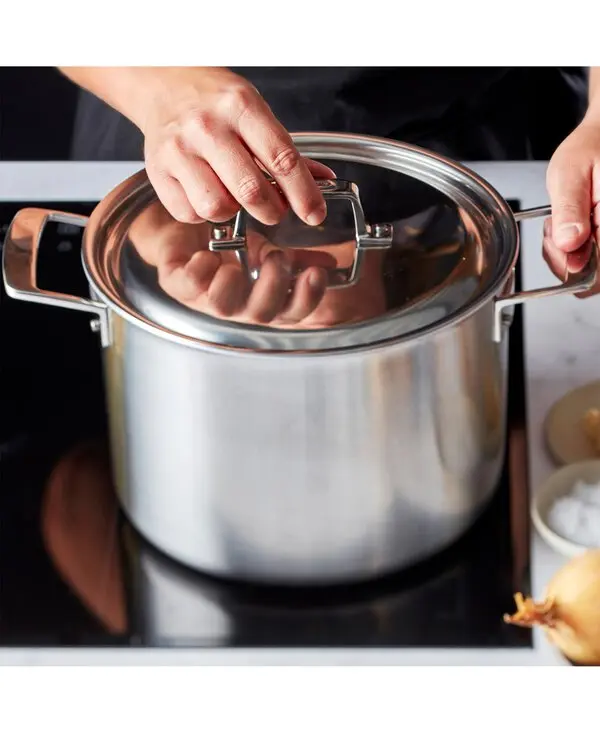DEMEYERE Essential 5 Stainless Steel Stock Pot, 8 Qt