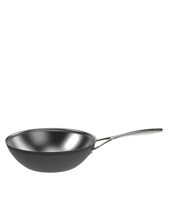 DEMEYERE 5 Stainless Steel Wok, 3.2 Qt - Black