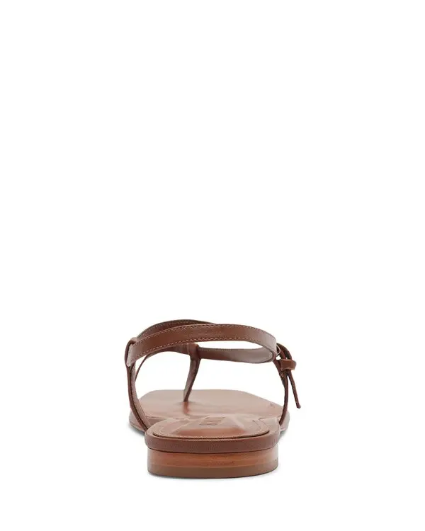 Schutz Lisa Leather Sandals - Cognac