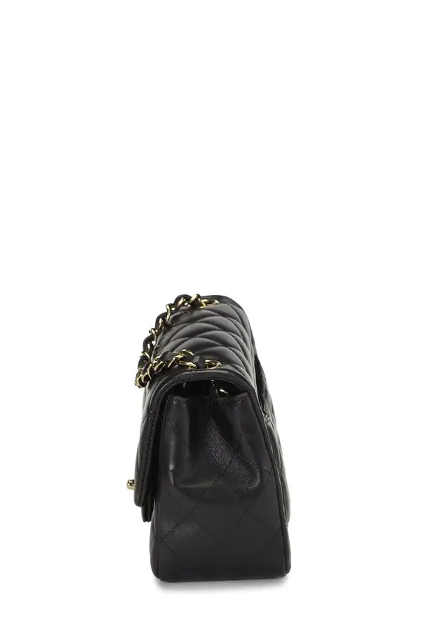 Chanel Quilted Lambskin Square Flap Bag - Black