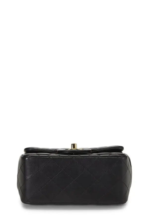 Chanel Quilted Lambskin Square Flap Bag - Black