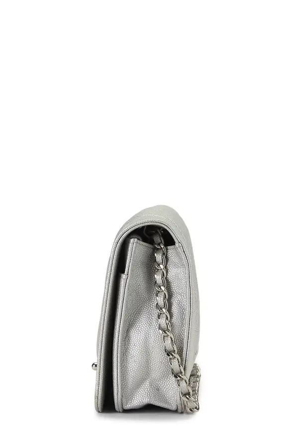 Chanel Quilted Caviar Mademoiselle Wallet On Chain