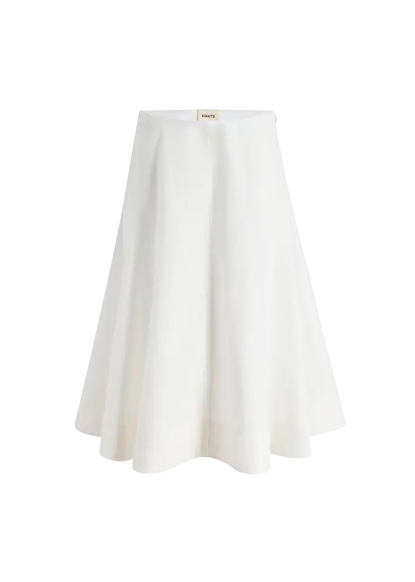 Khaite Martin A-line Skirt - Chalk