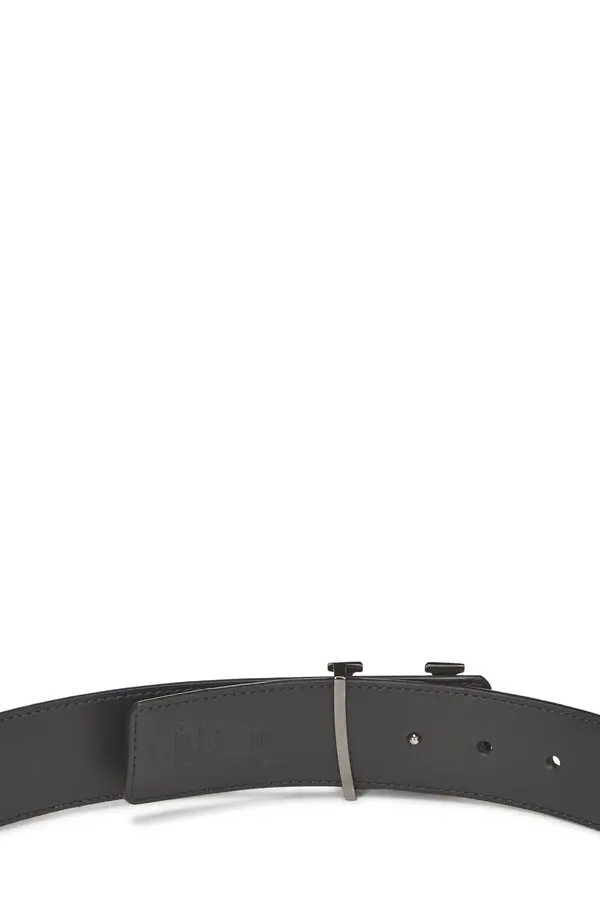 LOUIS VUITTON Monogram Eclipse Ceintures Initiales Belt - Black