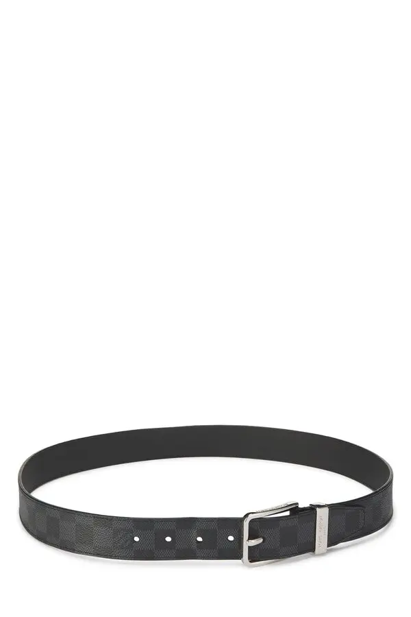 LOUIS VUITTON Damier Graphite Pont Neuf Belt