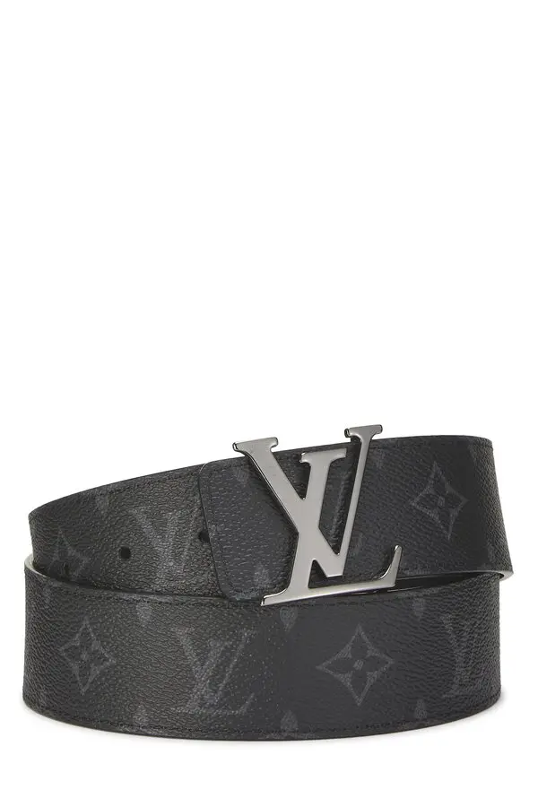 LOUIS VUITTON Monogram Eclipse Belt - Black