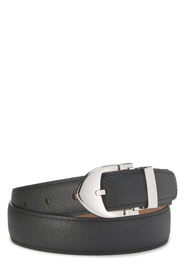LOUIS VUITTON Taiga Leather Belt - Black