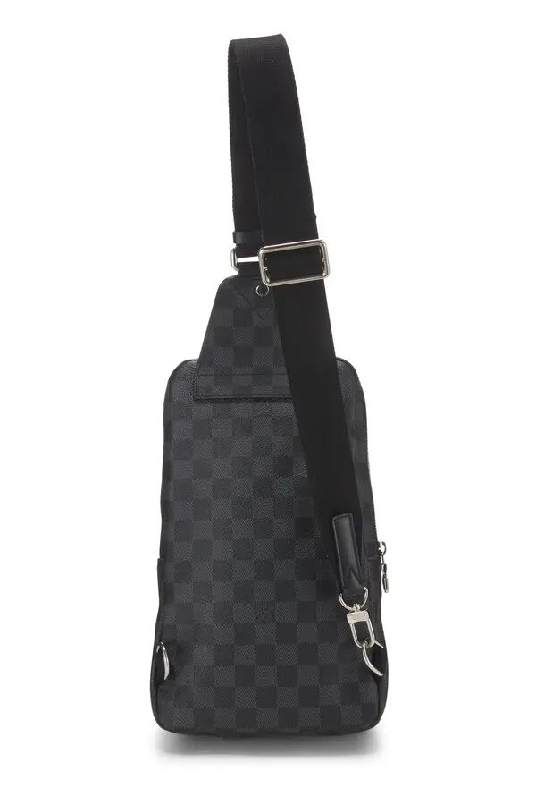 LOUIS VUITTON Damier Graphite Avenue Sling Bag - Blue