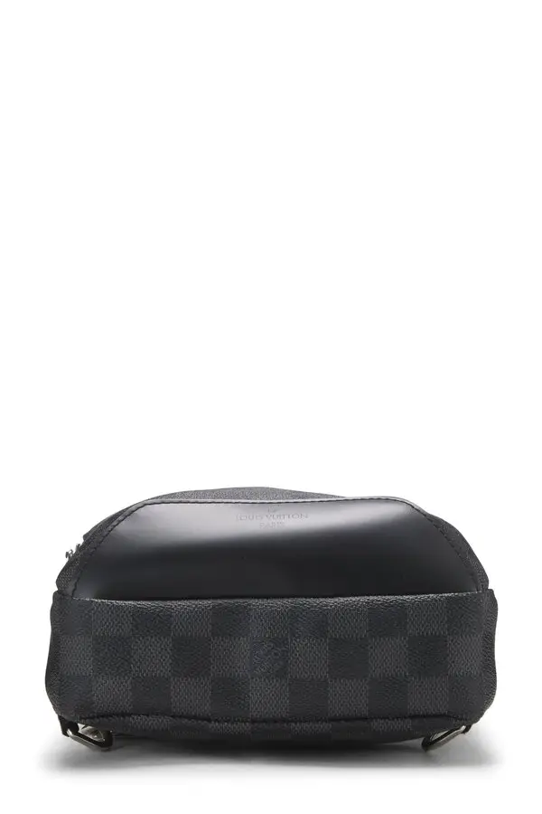 LOUIS VUITTON Damier Graphite Avenue Sling Bag - Blue