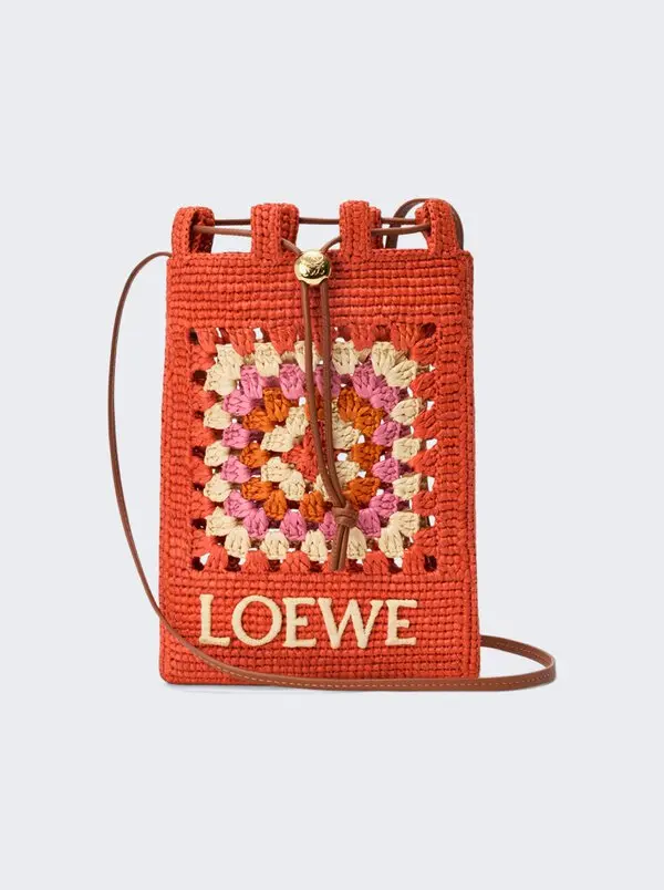Loewe Drawstring Pocket Pouch - Orange