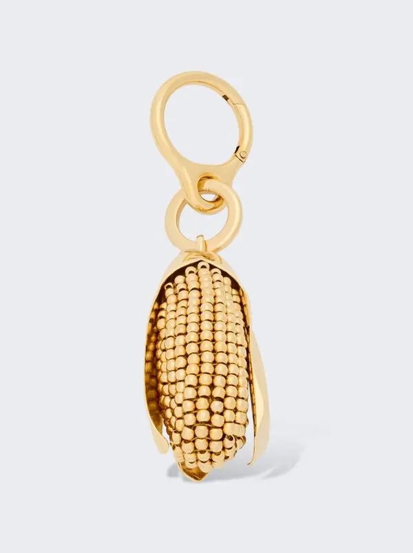 Loewe Beaded Corn Charm - Gold