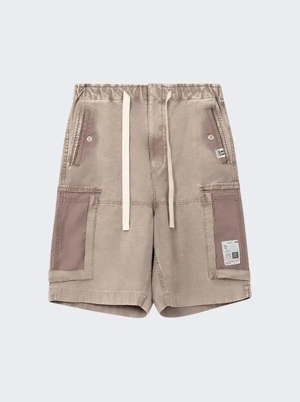 Mihara Yasuhiro Distressed Cargo Shorts - Gray