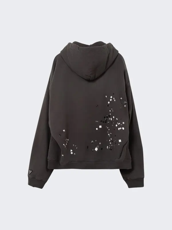 Mihara Yasuhiro Embellished Zip-up Hoodie - Black