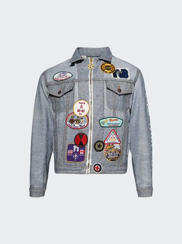 BETTER WITH AGE Reconstructed Denim Trucker Jacket