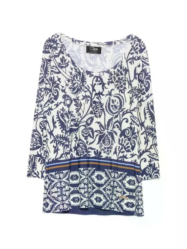 CLIPS Floral Print Top