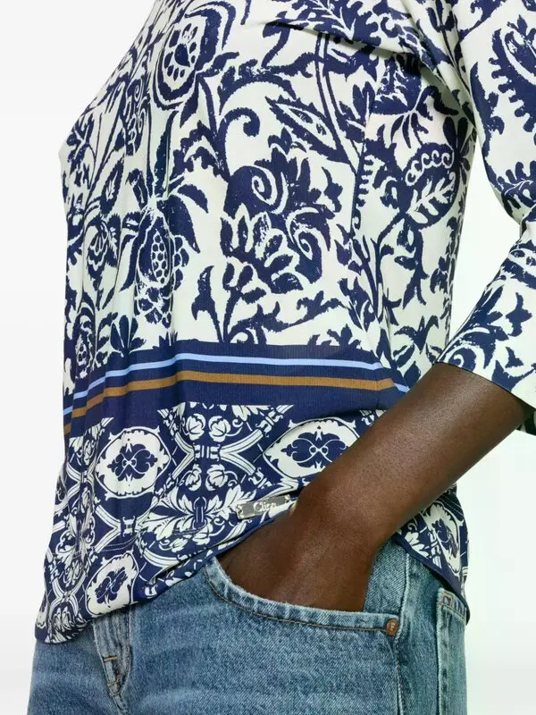 CLIPS Floral Print Top