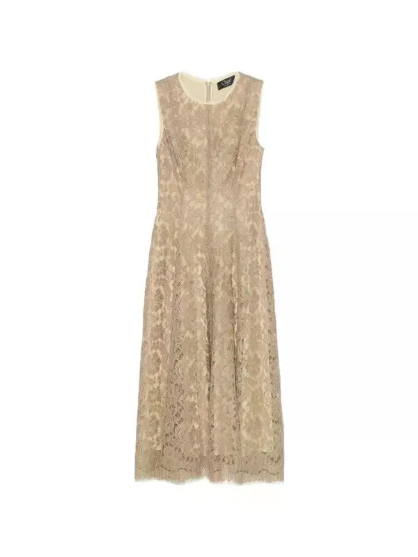 CLIPS Name Flower-lace Midi Dress