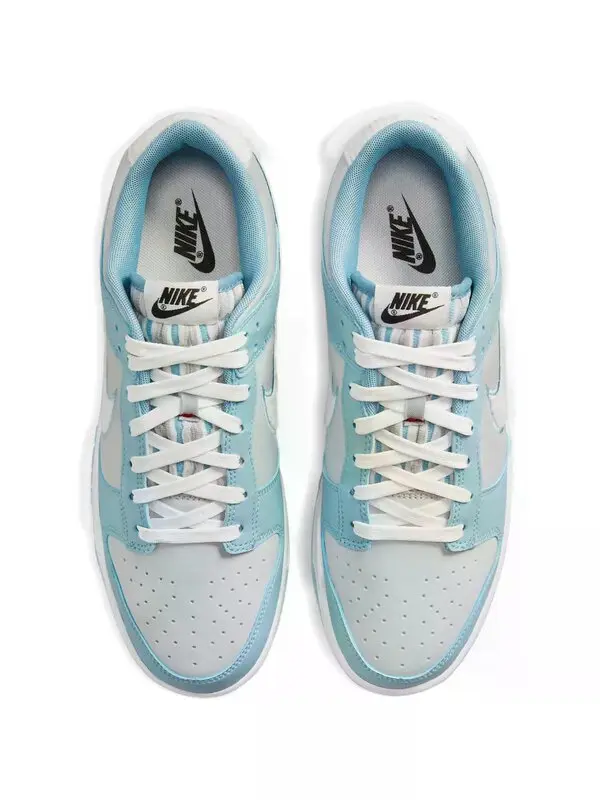 Nike Dunk Low Retro Fleece-swoosh Sneakers - Blue